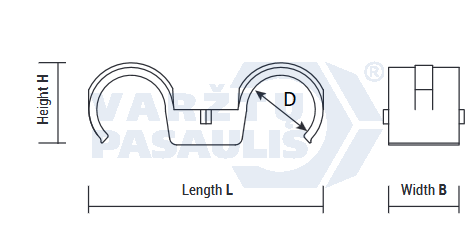 Varžtų pasaulis: Elektros laido apkaba 25mm 1" dviguba, plastikinė FP ...