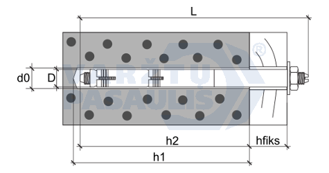 Varžtų pasaulis: Rankovinis inkaras su veržle 10x150/M6 LTP, WKRET-MET ...