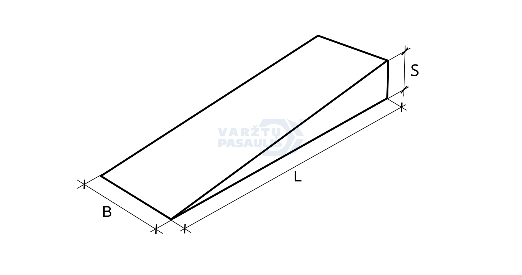 Varžtų pasaulis: Montavimo kylis 90x30x20 (Nr.1) [vnt.]