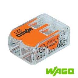 Varžtų pasaulis: Jungtis universali 2-laidų 32A/450V 0,2-4 mm2, WAGO [vnt.]