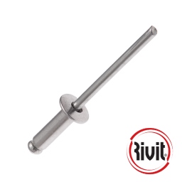 Varžtų pasaulis: Užtraukiama kniedė 4,8x18-Al/Pl, RIVIT [pak.]