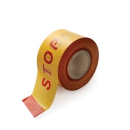 Varžtų pasaulis: Aptvėrimo juosta "STOP" 100mm x 100m [vnt.]