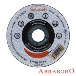 Varžtų pasaulis: Atpjovimo diskas metalui 115x1,0x22,23 INOX, ABRABORO ...